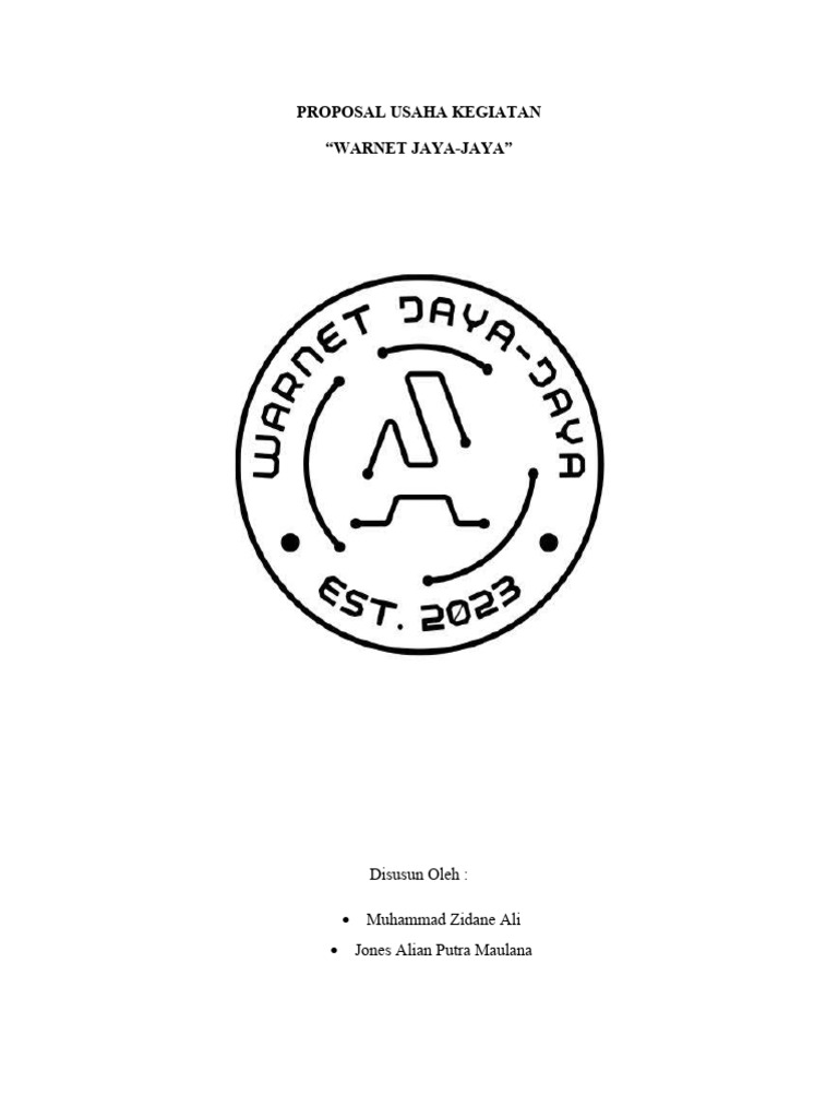 PROPOSAL USAHA KEGIATAN JDN | PDF