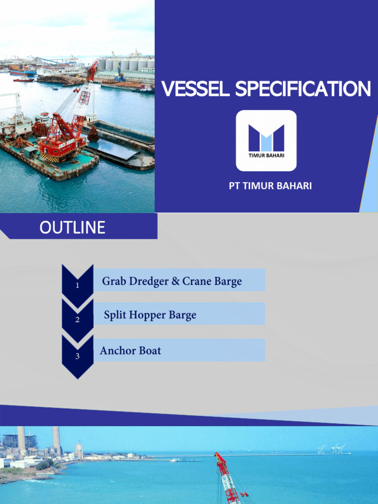 Vessel Specification PT TB | Download Free PDF | Dredging | Crane (Machine)