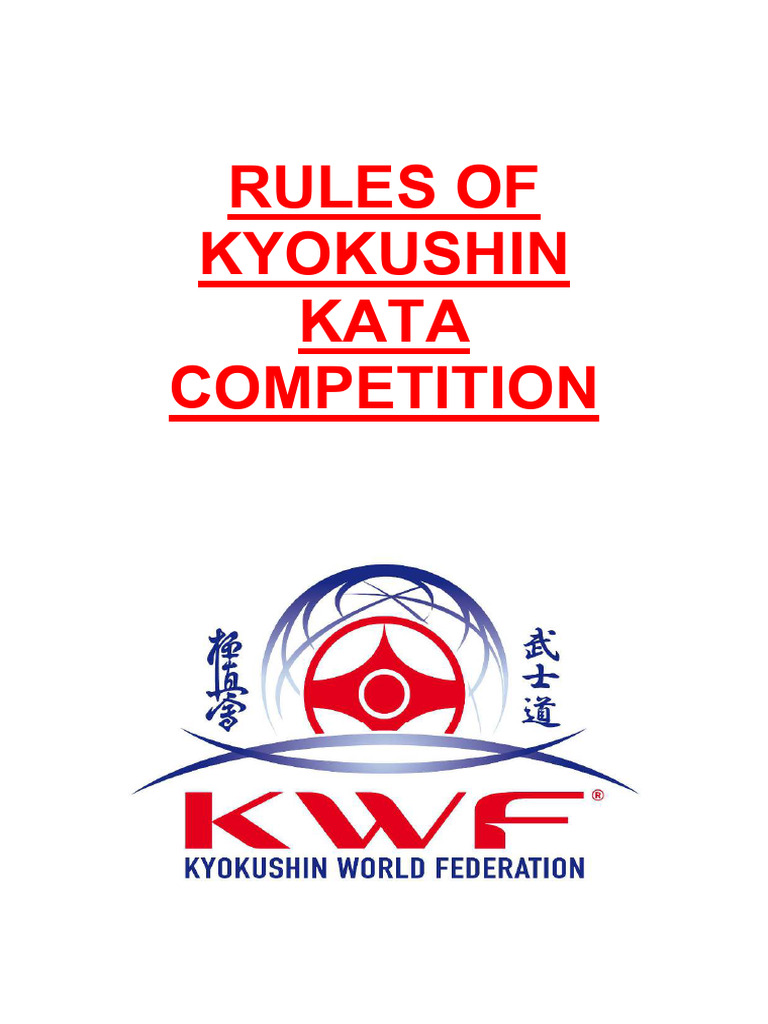Rules Of Kyokushin Kata Updated May 2019 Pdf