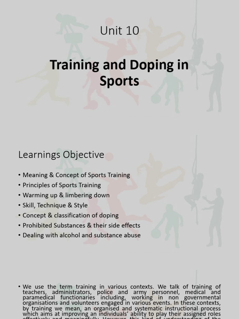 11 Unit 10 | PDF | Doping In Sport | Skeletal Muscle