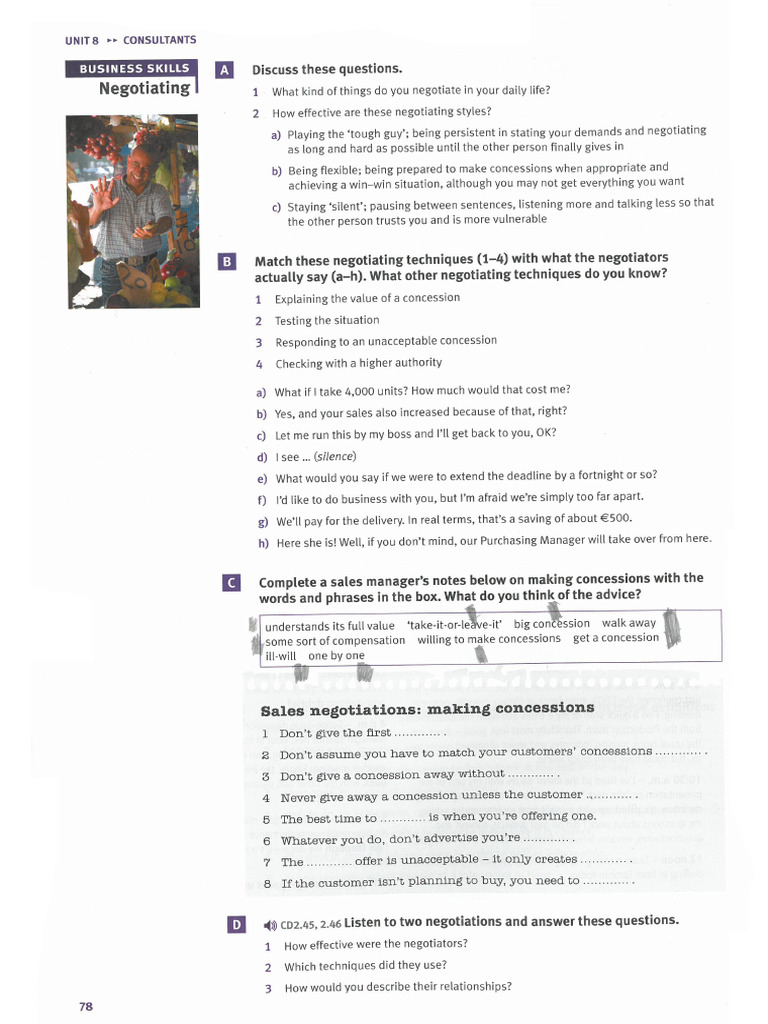 Market Leader Negotiation | PDF