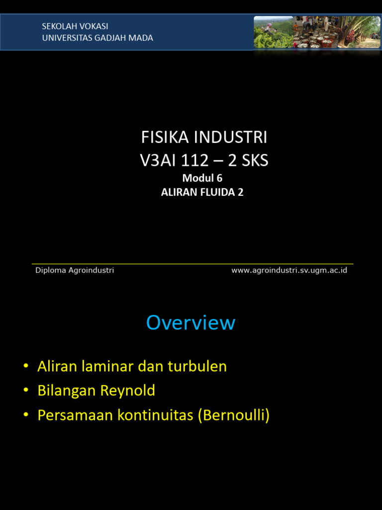 Kuliah 6 Teori Aliran Fluida 2 | PDF