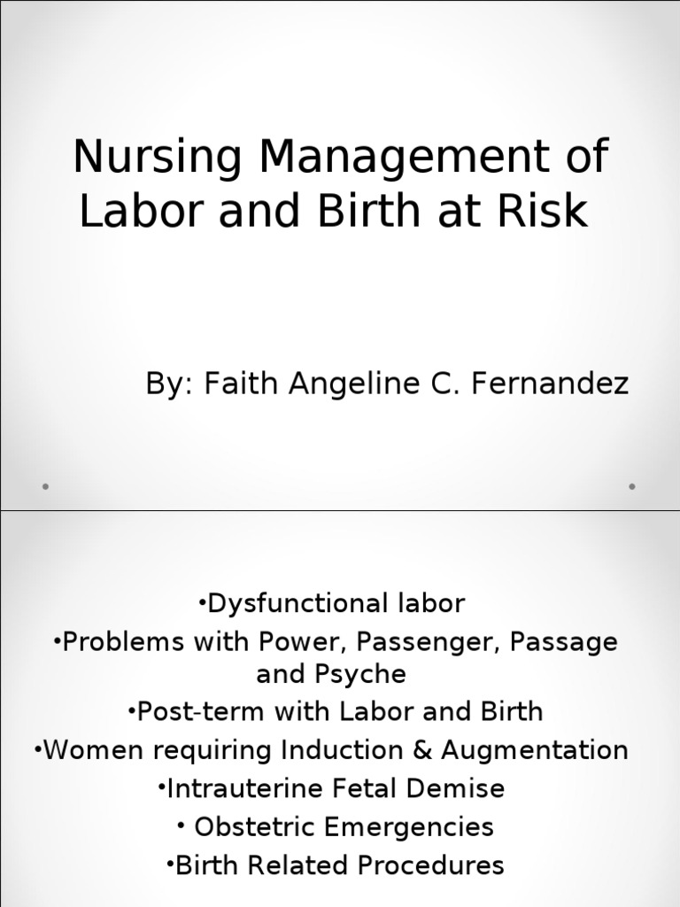 Dysfunctional Labor and Birth | PDF | Childbirth | Caesarean Section