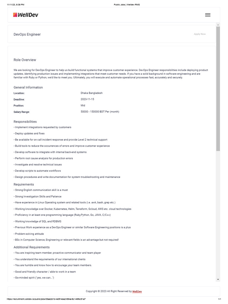 Public Jobs - Welldev RMS | PDF | Software Engineering | Information ...
