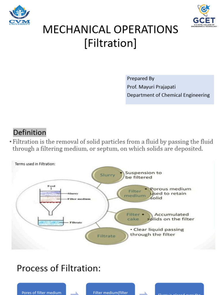 Filtration | PDF | Filtration | Equipment