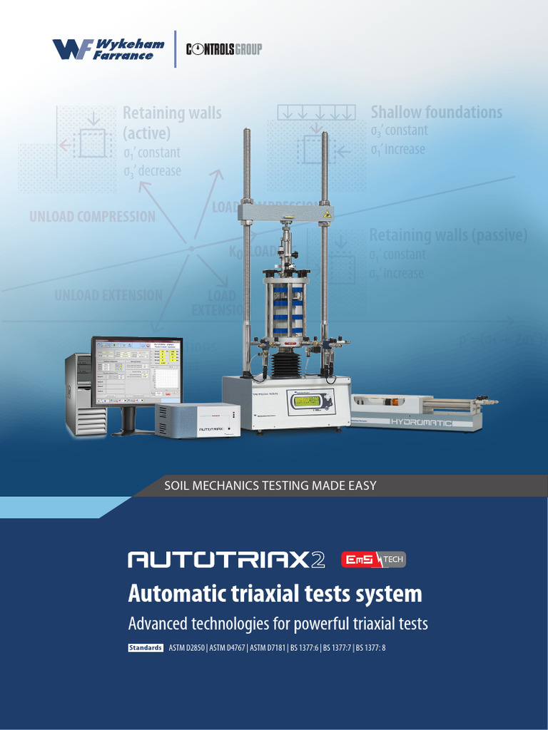 Autotriax 2 Automatic Triaxial Tests System Brochure | PDF | Soil ...