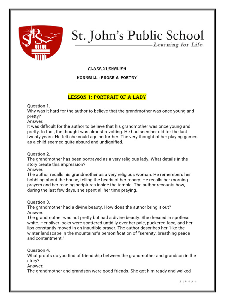 Class XI English Notes | PDF | Prayer | Rosary