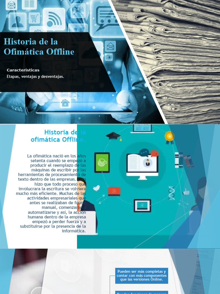 Historia de la Ofimática Offline (1) | PDF | Microsoft | Internet