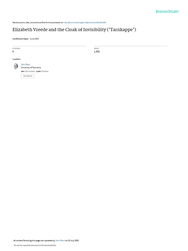 Elizabeth Vreede and The Cloak of Invisibility | PDF | Rudolf Steiner | Esotericism