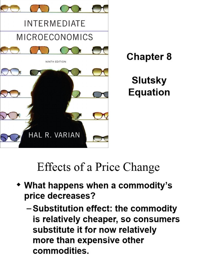 Slutsky Equation: Price Change Effects | PDF | Business Economics ...
