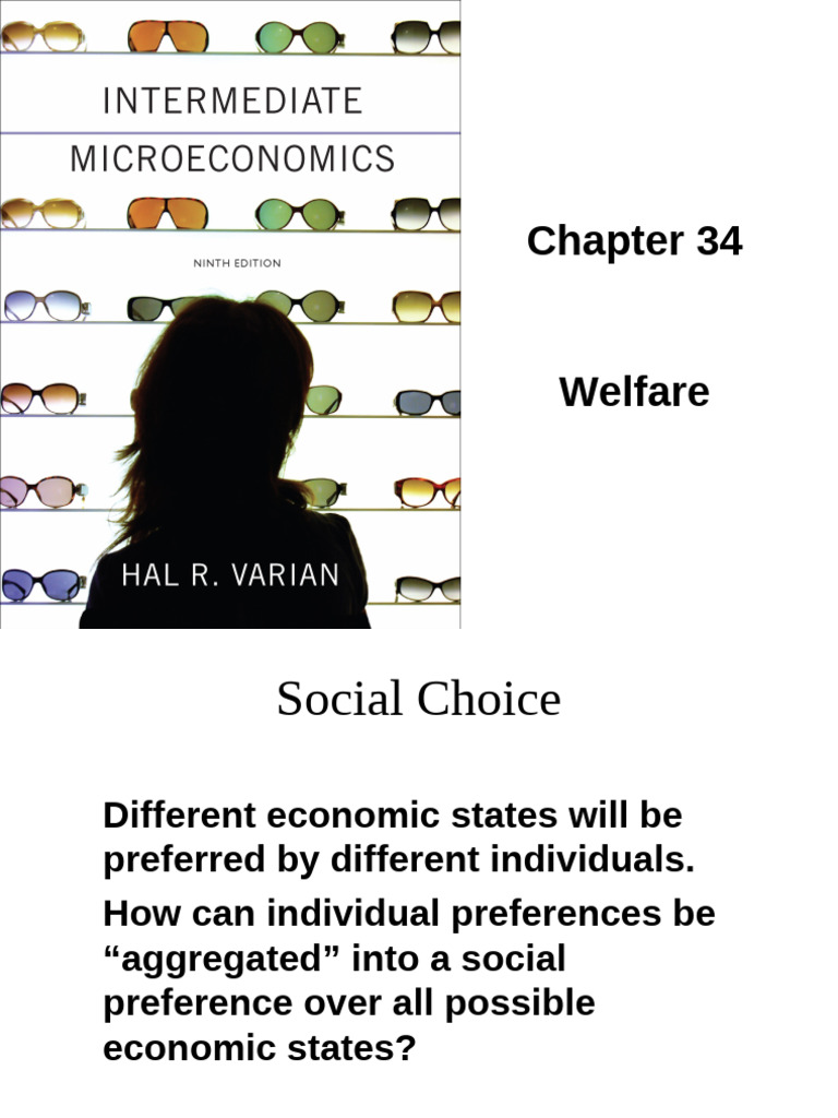 Varian9e LecturePPTs Ch34 | PDF | Pareto Efficiency | Welfare Economics