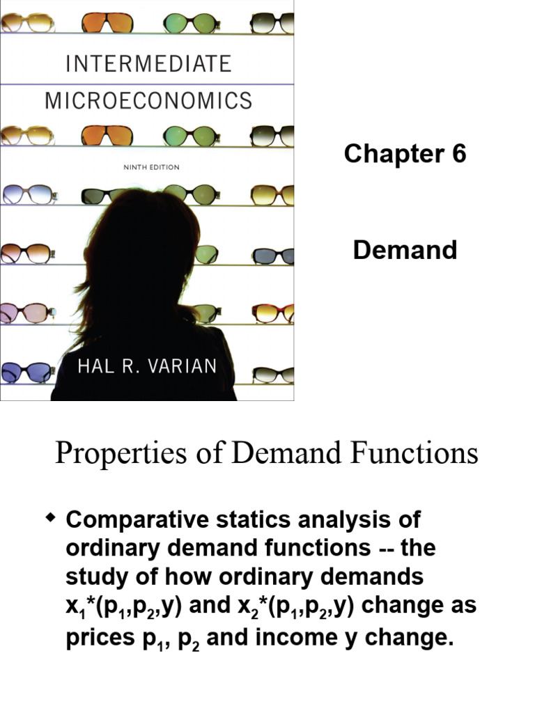 Varian9e LecturePPTs Ch06 | PDF | Utility | Consumer Behaviour