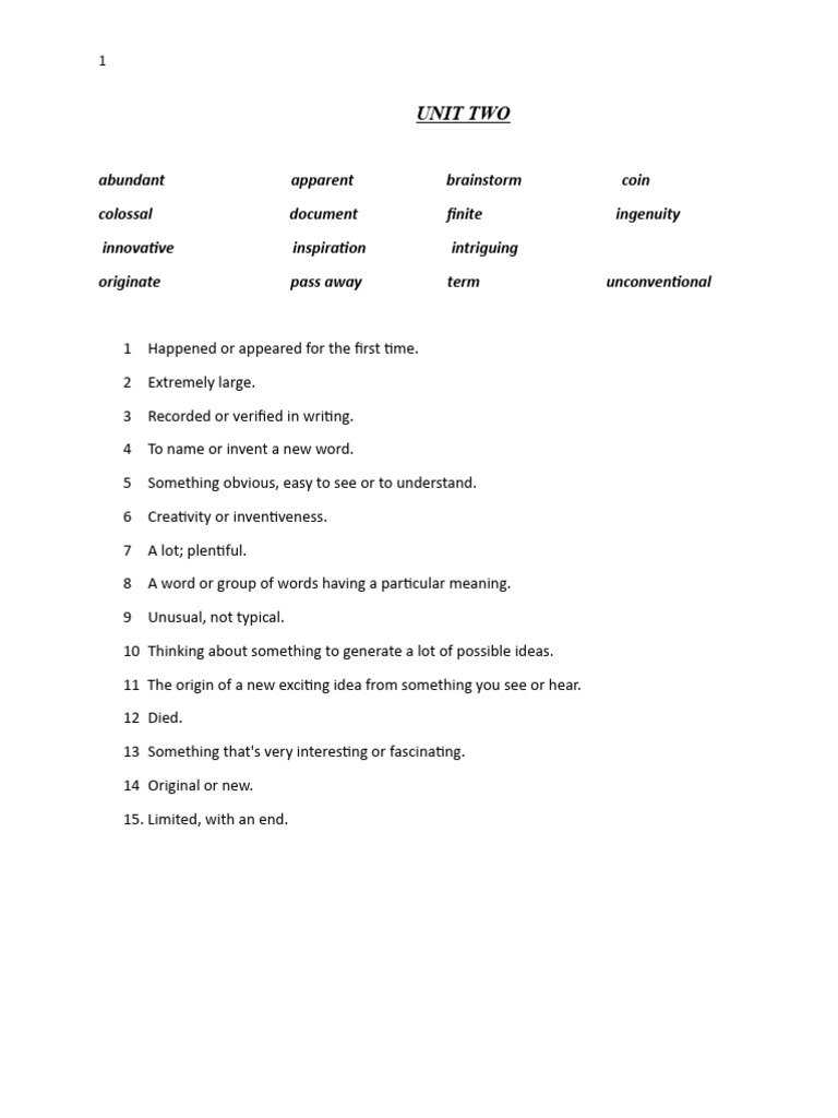 Aim High 5 Unit 2 Final Edition Pdf Creativity Linguistics