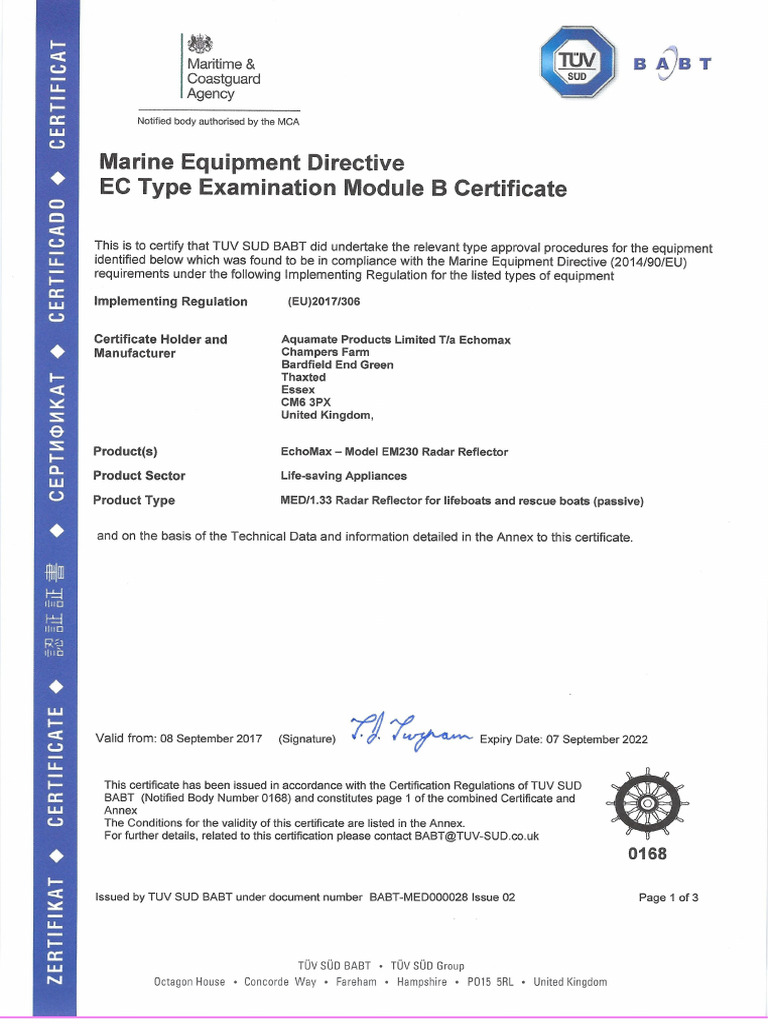 BABT Module B Exp 2022 | PDF