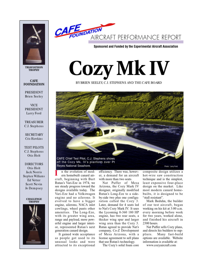 Cozy IV APR | PDF | Airplane | Landing Gear