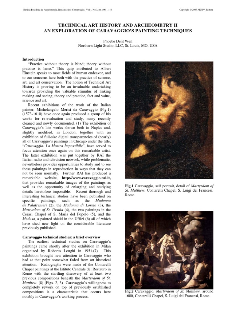 Caravaggio Technique | PDF | Oil Painting | Visual Arts