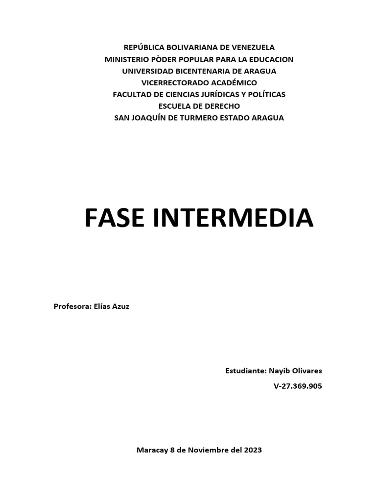 3-La Fase Intermedia | PDF | Fiscal | Procedimiento Criminal
