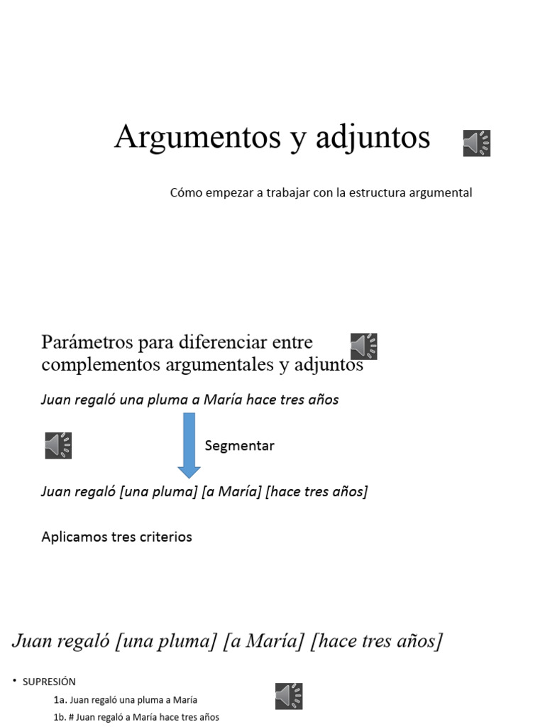 Argumentos y Adjuntos | PDF