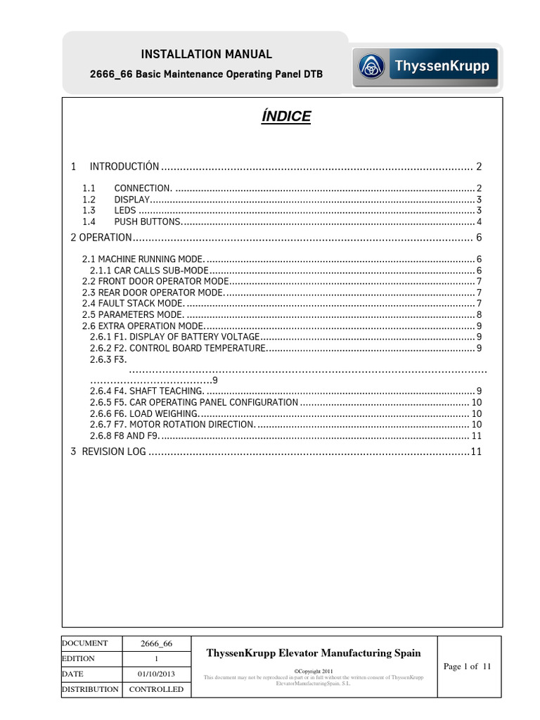 Manual DTB Cmc4plus EN V1 | PDF | Elevator | Manufactured Goods