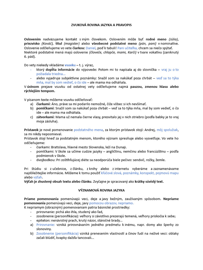 Opakovanie 8. Ročník | PDF