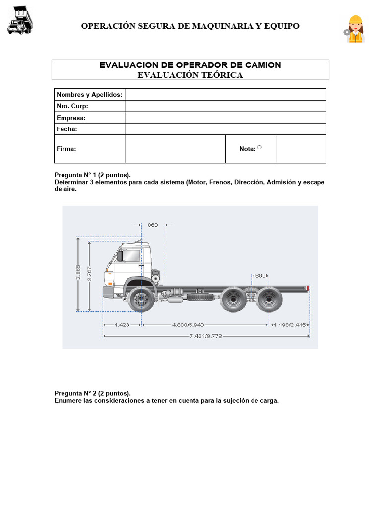 Examen Camion Pipa | PDF | Camión | Transporte