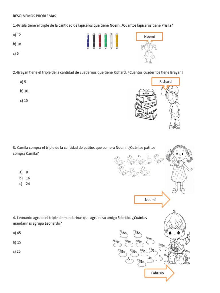 Problemas de Doble y Triple | PDF