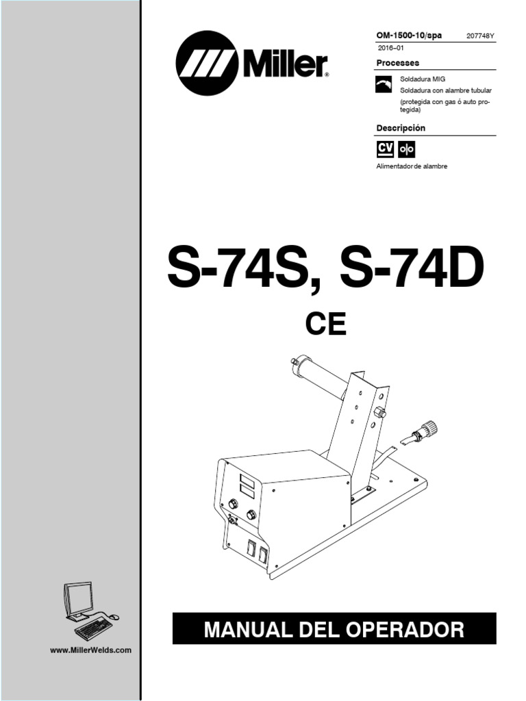 Alimentador S 74S, S 74D | PDF | Soldadura | Construcción