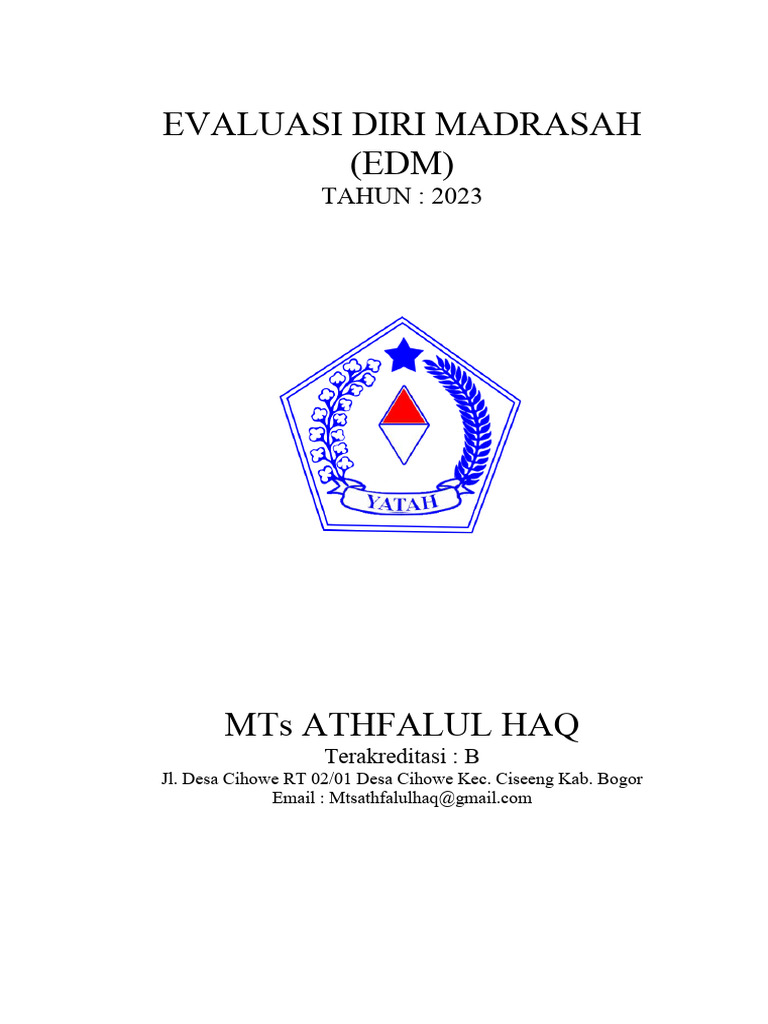 Evaluasi Diri Madrasah | PDF | Karier & Perkembangan