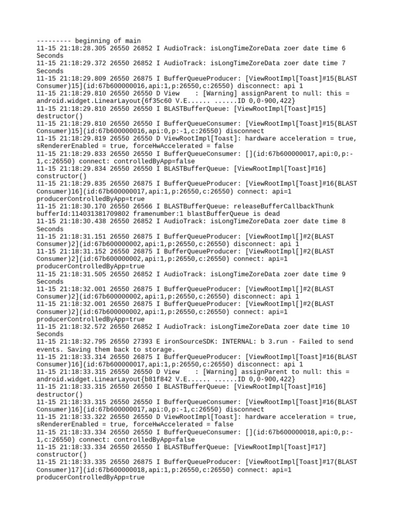 BLASTBufferQueue Activity Log | PDF | Software Development | Computing