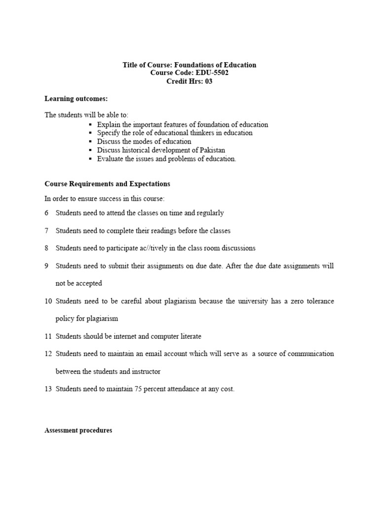 Course Outline | PDF | Plagiarism | Learning