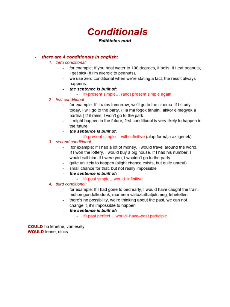 Second Conditional | PDF | Linguistics | Languages