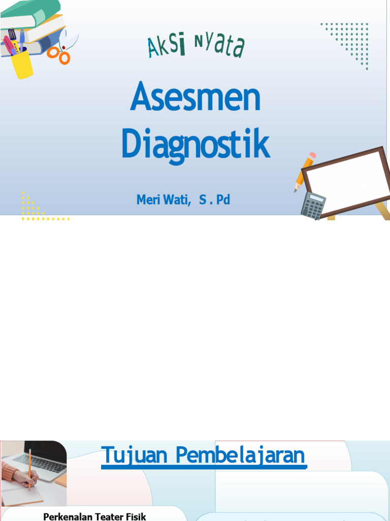 Asesmen Diagnostik Teater untuk Siswa | PDF
