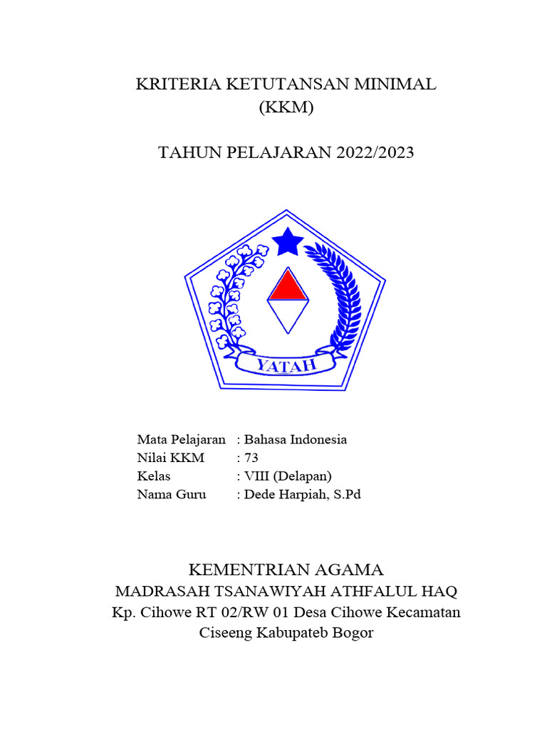 Dokumen Peningkatan KKM (2.3.1) | PDF