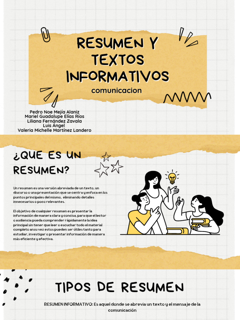 Resumen y Textos Informativos - 20231122 - 142921 - 0000 | PDF ...