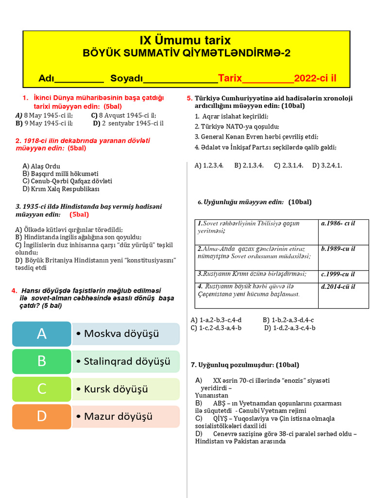 9 Um Tarix BSQ 2 | PDF