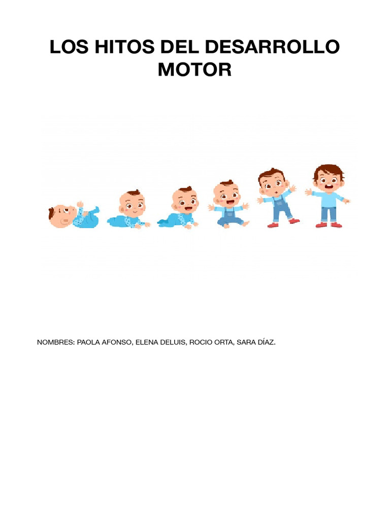 Los Hitos Del Desarrollo Motor | PDF | Mano
