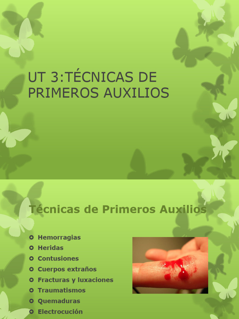 Primeros Auxilios Ud3 | PDF | Herida | Quemar