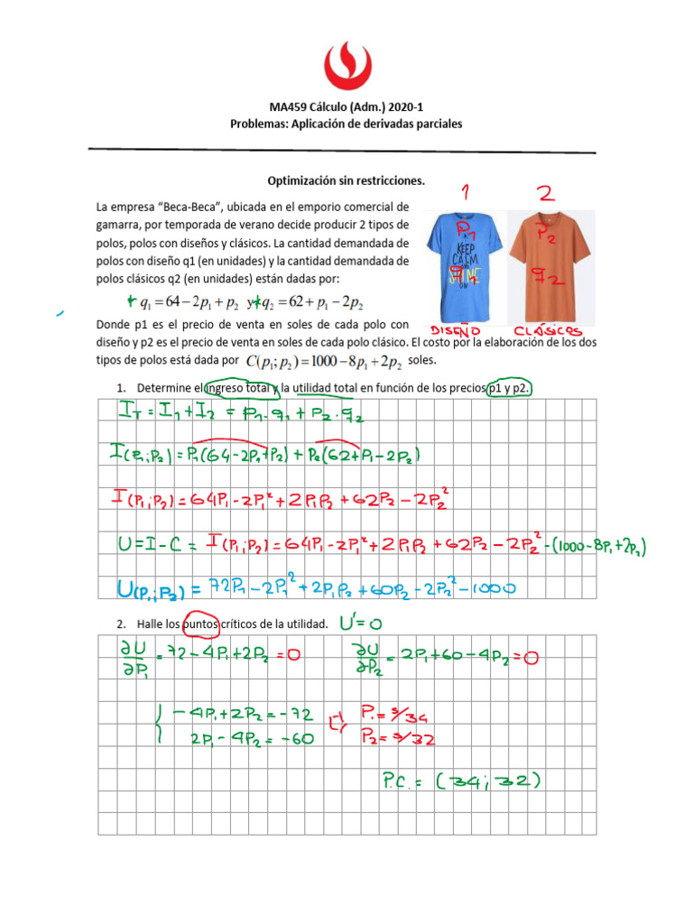 14.2 Problemas de Aplicación de Optimización Sin Restricciones - NV22 PDF | PDF | Negocios