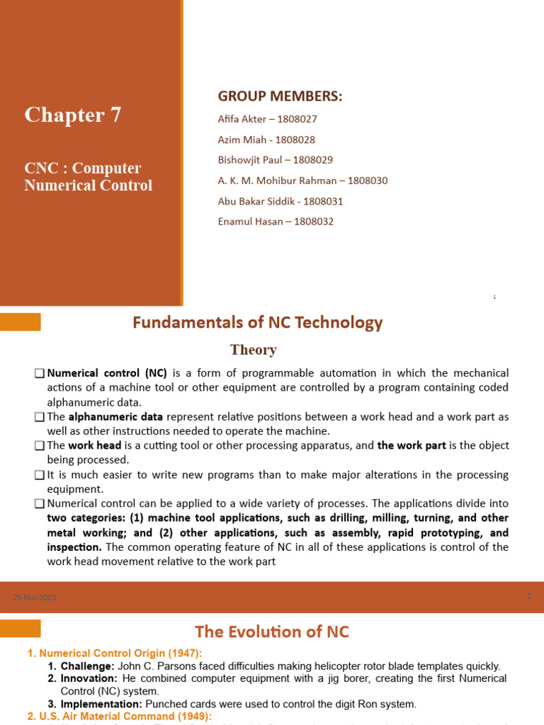Mte 4207 (CNC) | PDF | Numerical Control | Manufactured Goods
