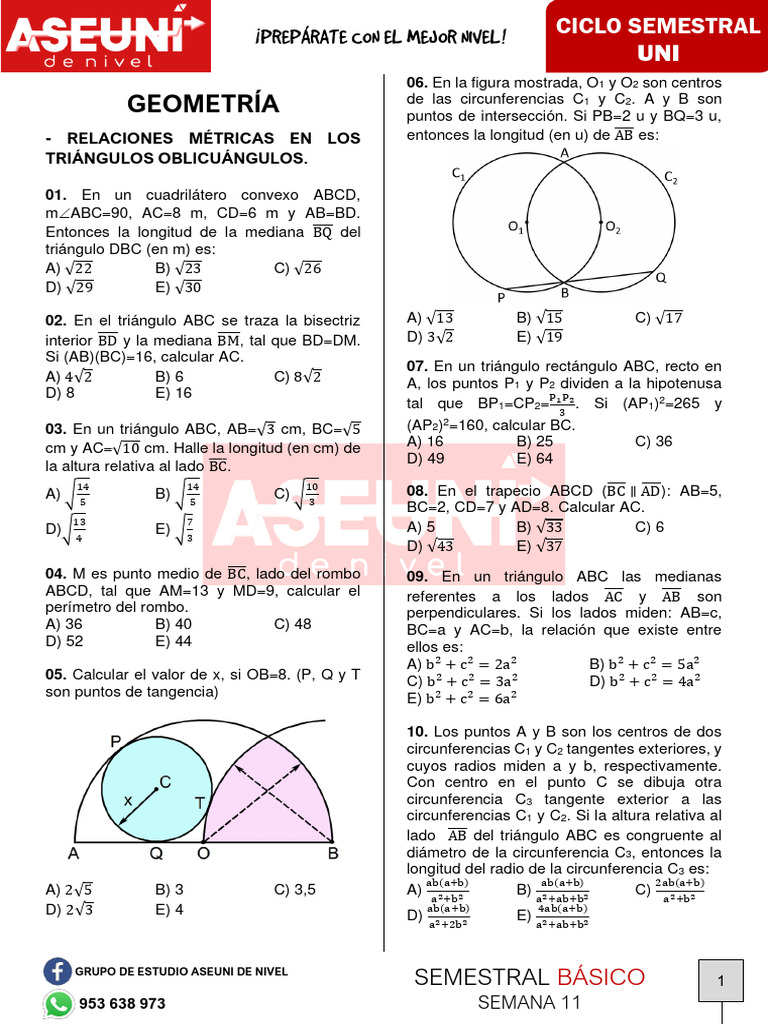 Triangulos Oblicus | PDF | Triángulo | Geometría euclidiana
