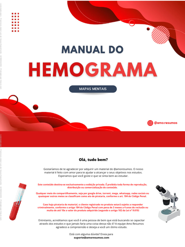 Manual Do Hemograma | PDF | Hematopoiese | Hemácia