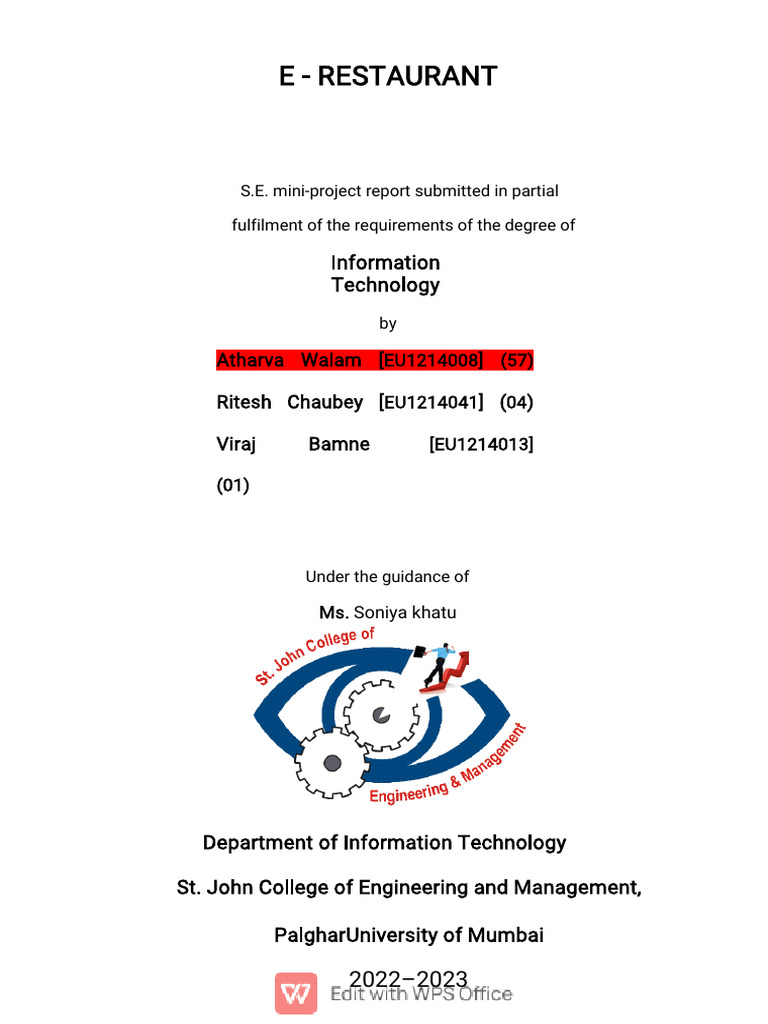 E - RESTAURANT Document | PDF | 64 Bit Computing | Web Application