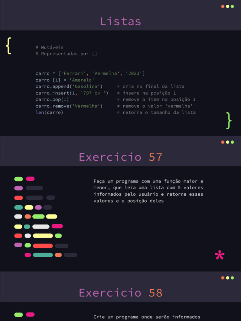 Exercícios Práticos com Listas em Python | PDF | Informática