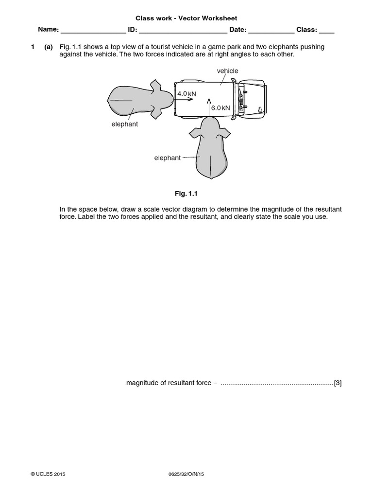 Vector Diagrams Pdf Force Euclidean Vector