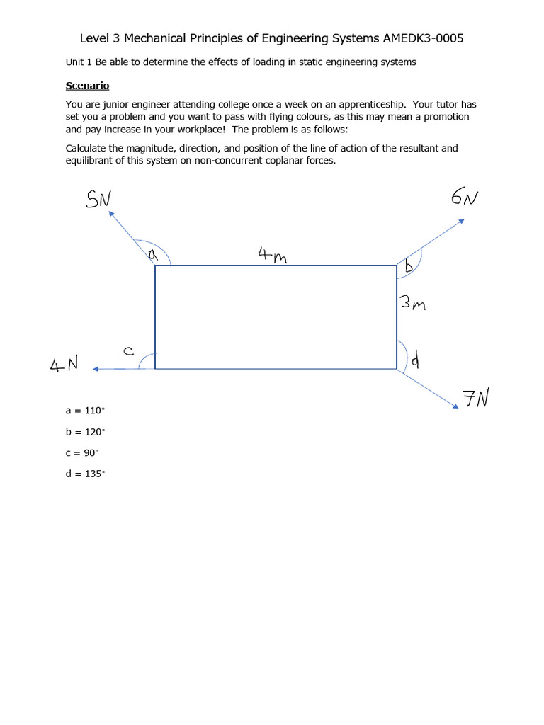 005.mech Eng Unit 1 Assessment 1 | PDF