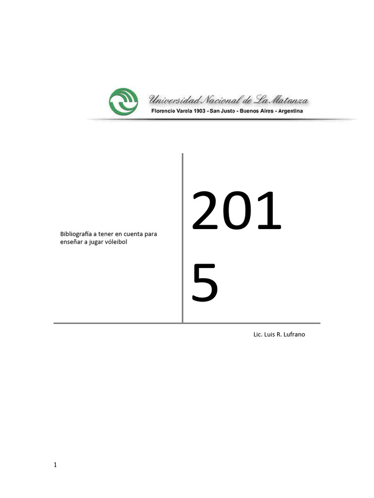Libro Prof Lufrano 1 | PDF | Vóleibol | Enseñando