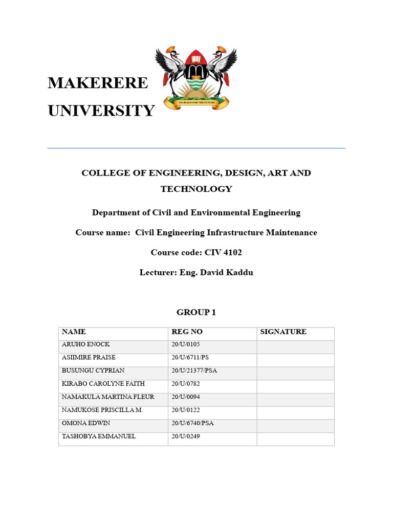 Compiled Infrastructure Assignment Kaddu Pdf Road Surface 3439
