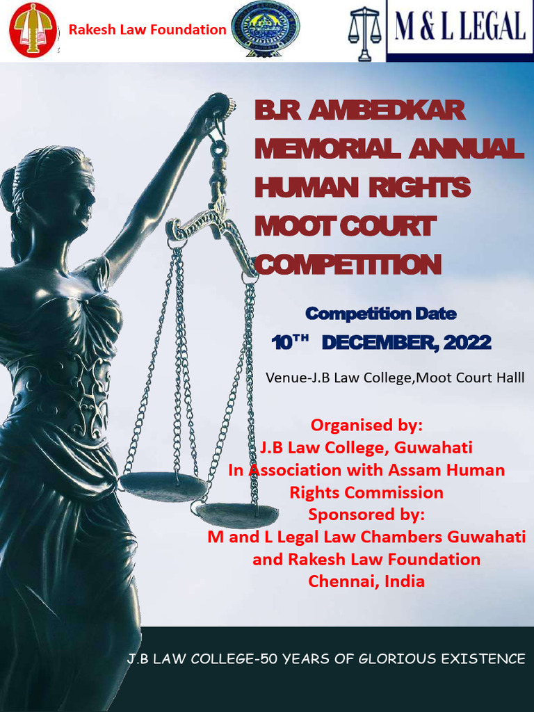 1st B.R. Ambedkar Memorial Annual Human Rights Moot Court Competition ...