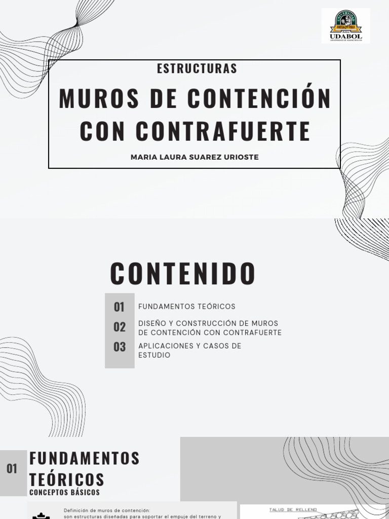 Muros de Contencion Con Contrafuerte | PDF | Fundación (Ingeniería ...