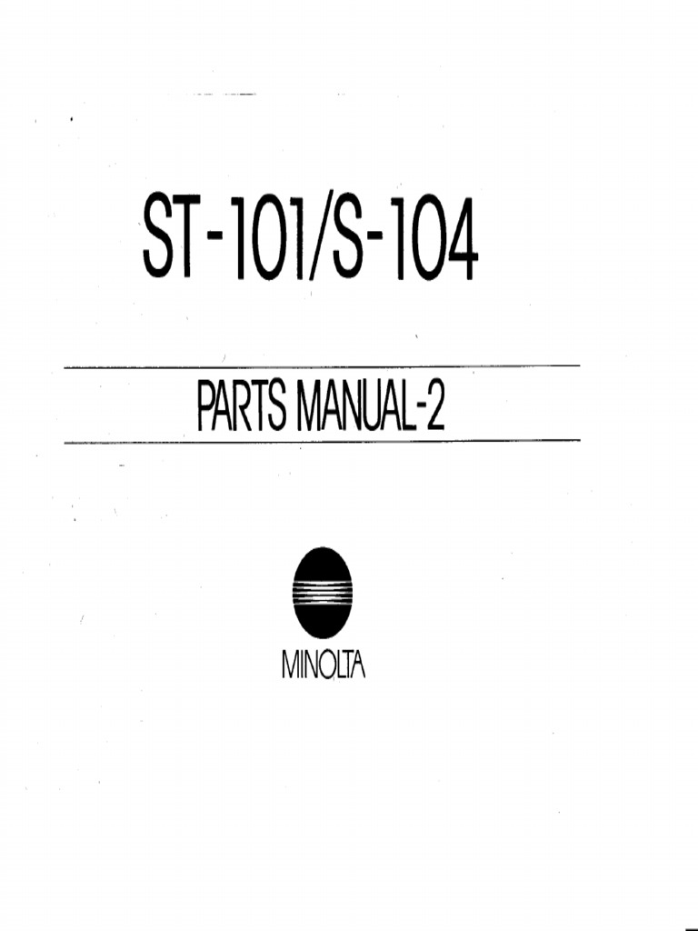 ST101-S104 Parts | PDF